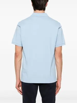 Gant Shield-motif Short-sleeve Polo Shirt - Blue
