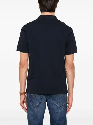 Gant Shield-motif Short-sleeve Polo Shirt - Blue