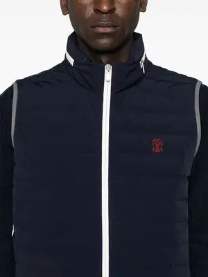 Brunello Cucinelli Padded Gilet - Blue