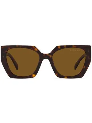 Prada Tortoiseshell-effect Square Sunglasses - Brown