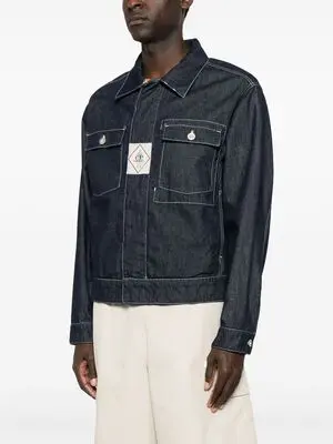 C.P. COMPANY Logo-patch Denim Jacket - Blue