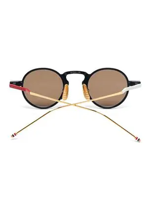 Thom Browne Round Frame Sunglasses - Black