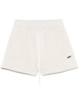 AUTRY Embroidered Logo Shorts - Grey