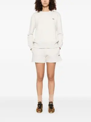 AUTRY Embroidered Logo Shorts - Grey