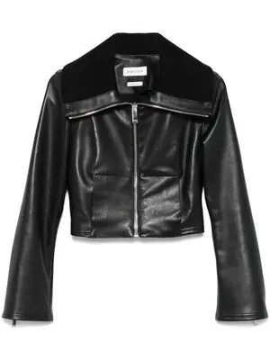 Alexander McQueen Folded-collar Leather Jacket