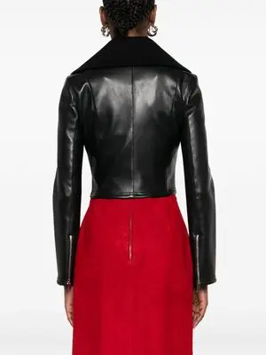 Alexander McQueen Folded-collar Leather Jacket