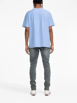 PURPLE BRAND Faded Low-rise Jeans - Black