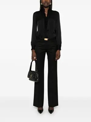 TOM FORD Wool Tailored Trousers - Black