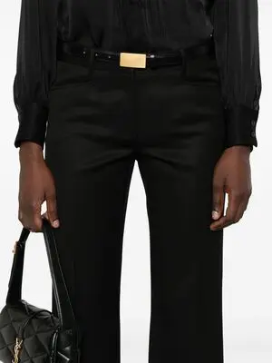 TOM FORD Wool Tailored Trousers - Black