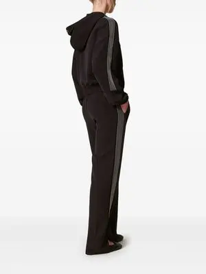 TWINSET Embroidered Crêpe Track Pants