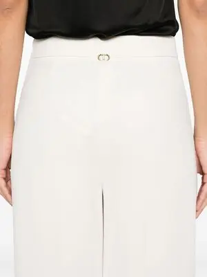 TWINSET Crepe Palazzo Pants - Neutrals