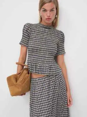 REFORMATION Aggie Top - Blue