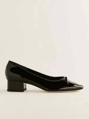 REFORMATION Terry Ballet Pump Black