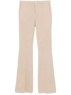 TWINSET Flared Twill Trousers