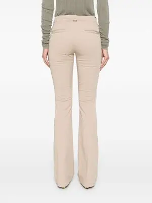 TWINSET Flared Twill Trousers