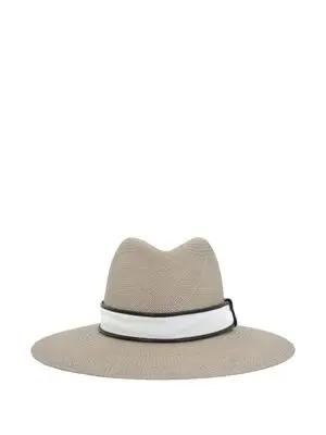 Brunello Cucinelli Woven Fedora Hat - Neutrals