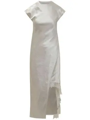JW Anderson Asymmetric Layered Maxi Dress - White