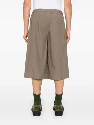 RIER Waxed Poplin Shorts - Grey