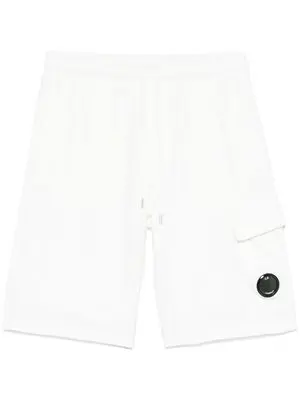 C.P. COMPANY Lens Cargo Shorts - White