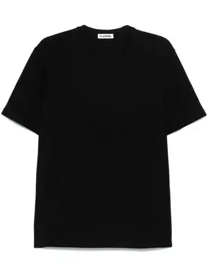 JIL SANDER Logo-patch T-shirt - Black