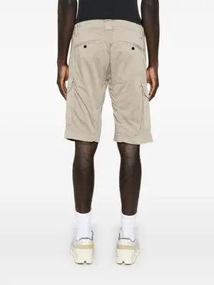 C.P. COMPANY Satin Cargo Shorts - Neutrals