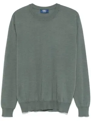 Fedeli Fine-knit Sweater - Grey