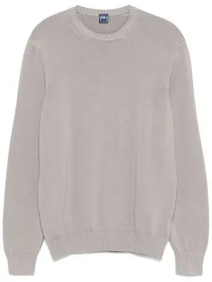 Fedeli Organic-cotton Sweater - Grey