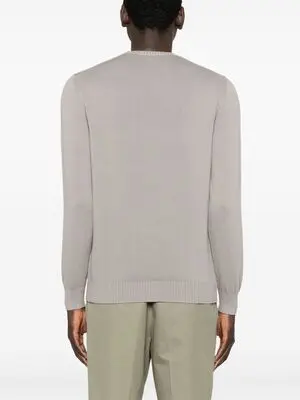 Fedeli Organic-cotton Sweater - Grey