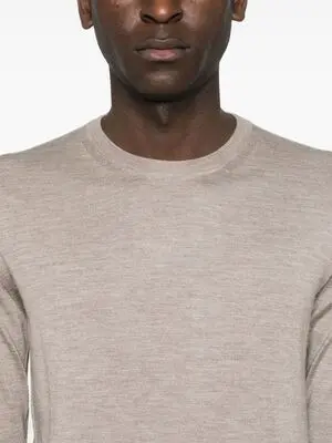Fedeli Fine-knit Pullover Sweater - Neutrals
