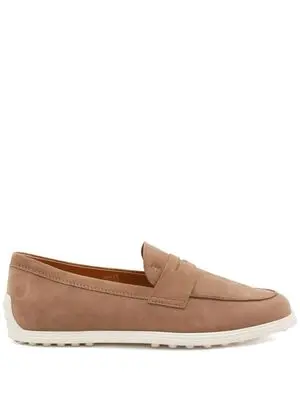 TOD'S Suede Loafers - Brown