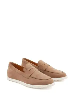 TOD'S Suede Loafers - Brown