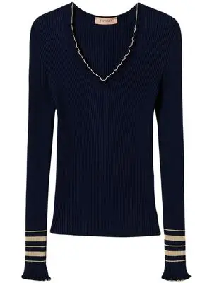 TWINSET Ribbed-knit Jumper