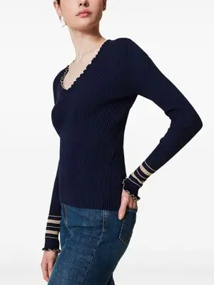 TWINSET Ribbed-knit Jumper