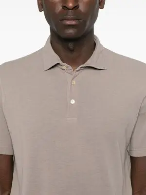 Fedeli Piqué Polo Shirt - Grey