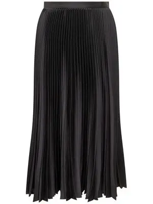 JIL SANDER Pleated Midi Skirt - Black