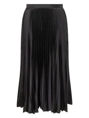 JIL SANDER Pleated Midi Skirt - Black