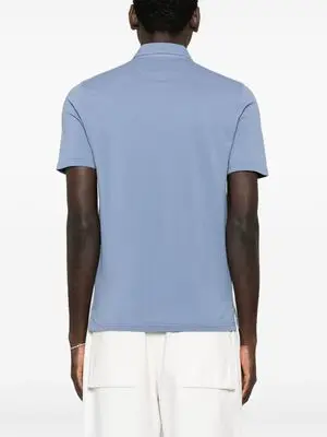Fedeli Piqué Polo Shirt - Blue