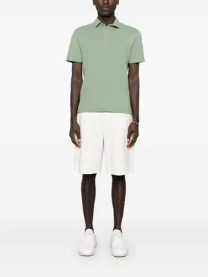 Fedeli Piqué Polo Shirt - Green