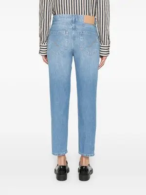 DONDUP Light Wash Straight Leg Jeans - Blue