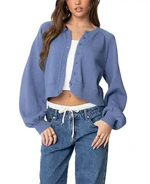 Puff Sleeve Cardigans For Women
