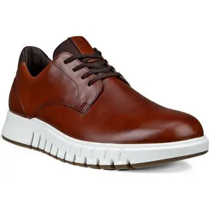 Ecco Gruuv Hybrid Leather Derby - Mink/ Mocha