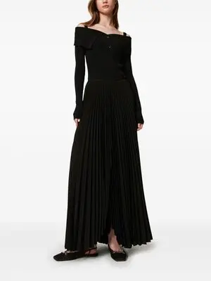 TWINSET Crêpe De Chine Pleated Skirt