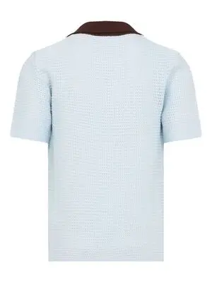 JIL SANDER V-neck Polo Shirt - Blue