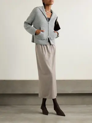 Maria Mcmanus Merino Wool Zip-up Hoodie