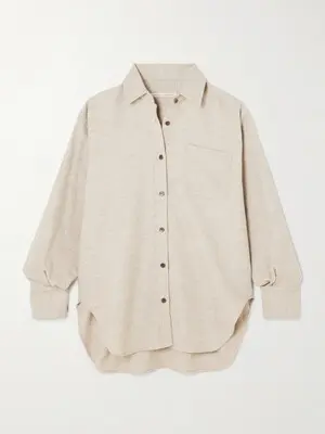 Maria Mcmanus Oversized Cotton And Wool-blend Flannel Shirt