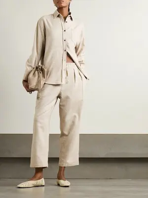 Maria Mcmanus Oversized Cotton And Wool-blend Flannel Shirt
