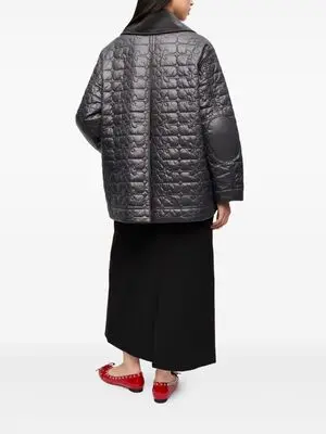 GANNI Quilted Corduroy Collar Jacket - Grey