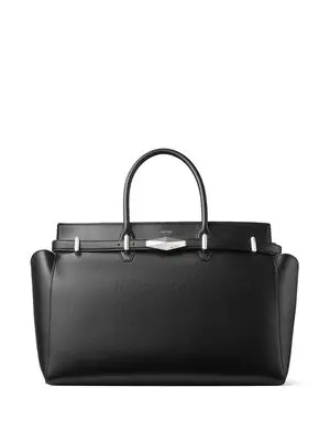 JIMMY CHOO Diamond Belted Tote Bag - Black