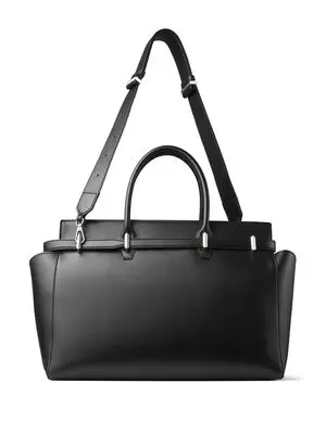 JIMMY CHOO Diamond Belted Tote Bag - Black