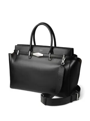JIMMY CHOO Diamond Belted Tote Bag - Black